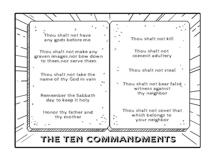 Coloring Book | The Ten Commandments :: Biblical Toolbelt