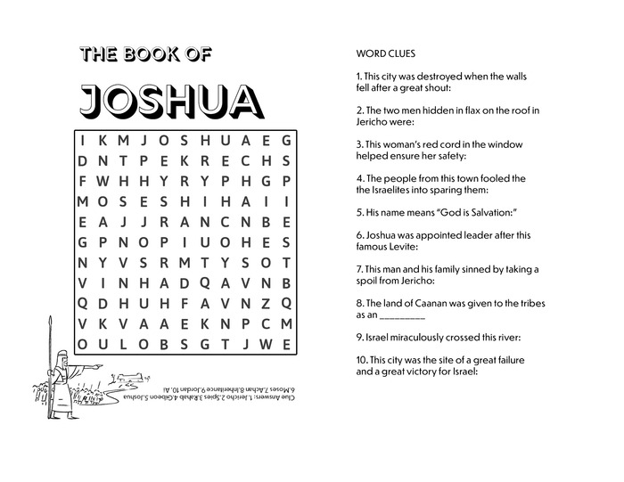 Word Search- The Book of Joshua