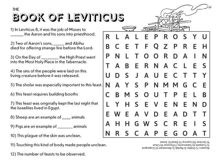 Word Search | The Book of Leviticus
