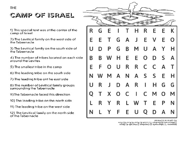 Word Search | The Camp of Israel
