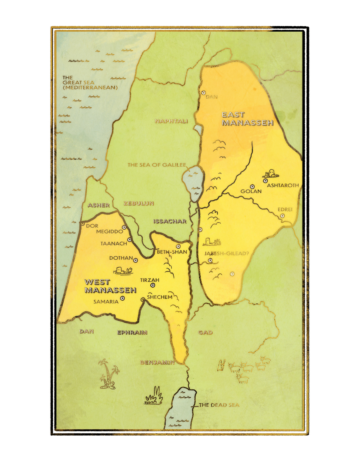 Study & Color | The Tribe of Manasseh