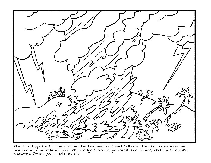 Coloring Book | The Lord Speaks From the Tempest